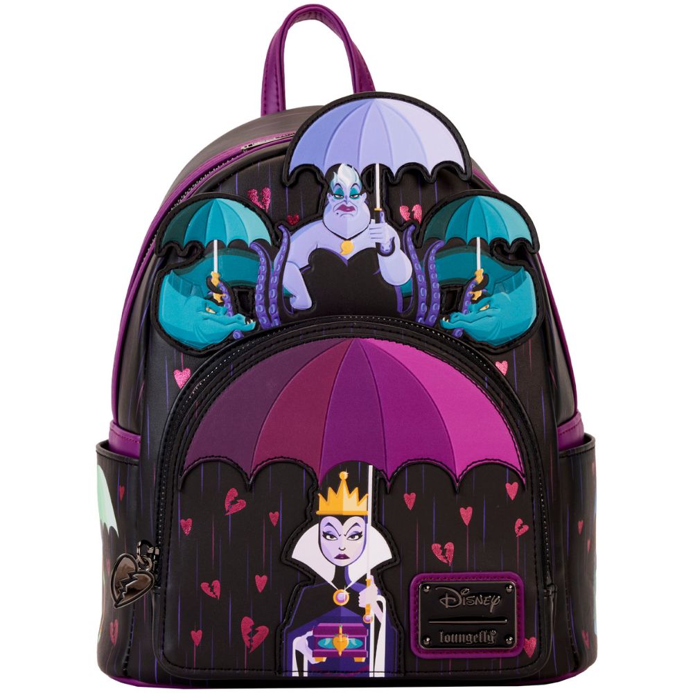 Disney Villains Curse Your Hearts Backpack by Loungefly - RetroFestive.ca