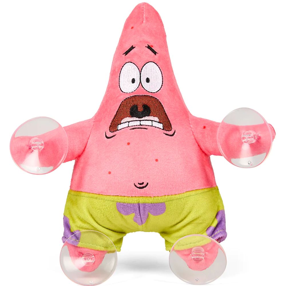 Scared Patrick Plush Window Clinger with Suction Cups - RetroFestive.ca