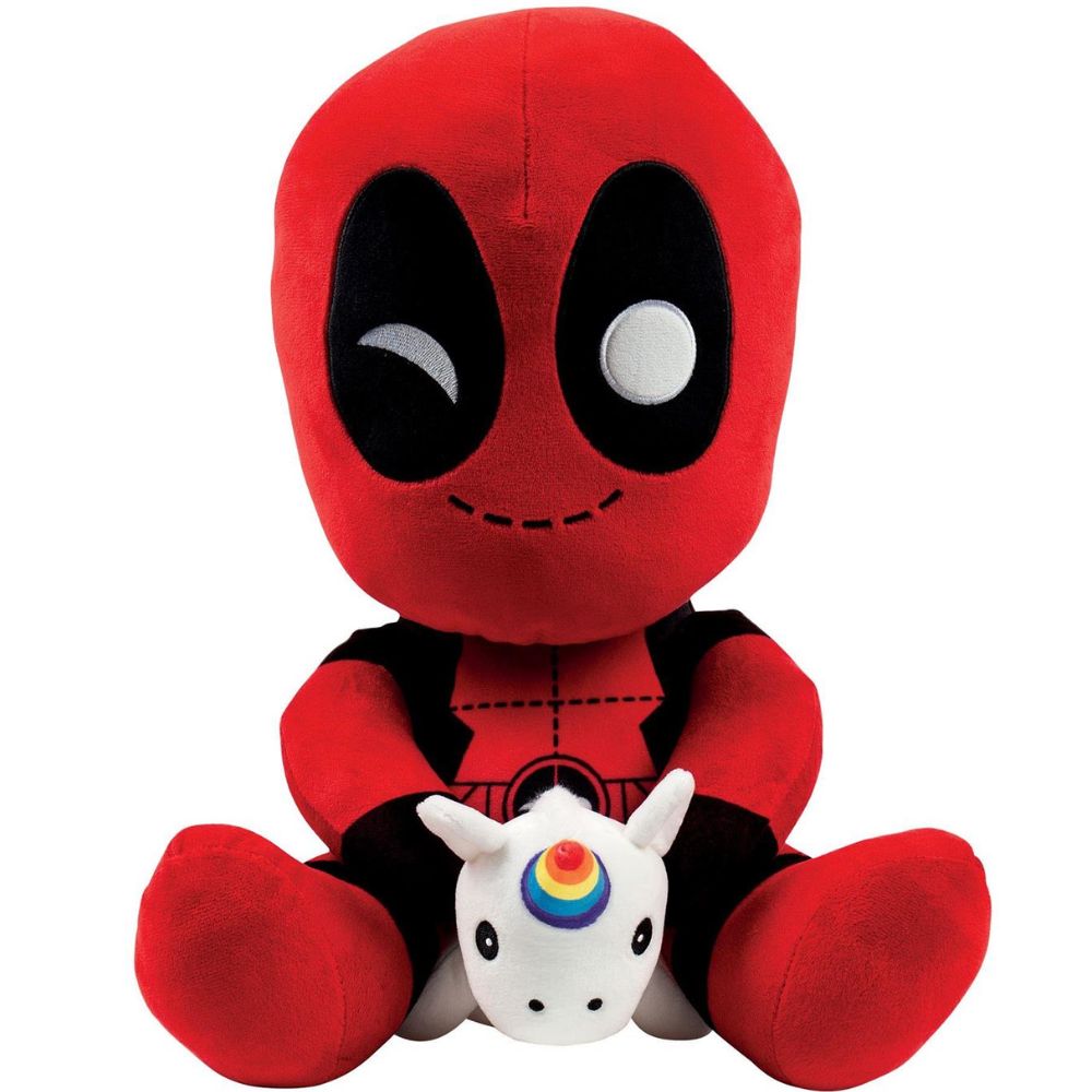 Marvel Deadpool with Unicorn 16-Inch HugMe Vibrating Plush by KidRobot ...