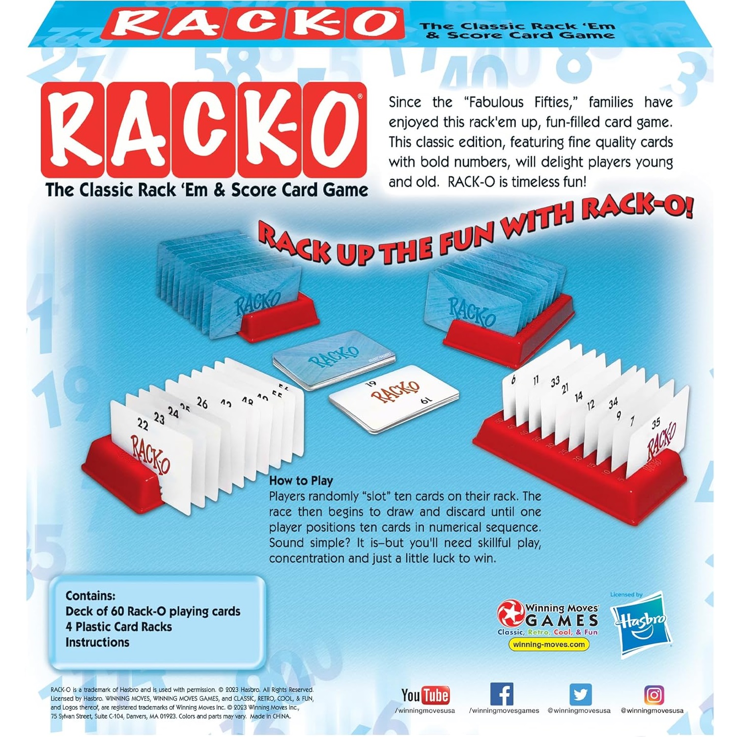 Rack-O Card Game - RetroFestive.ca
