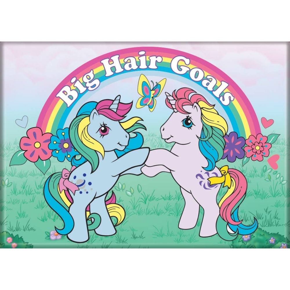 Big Hair Goals My Little Pony Flat Fridge Magnet - RetroFestive.ca