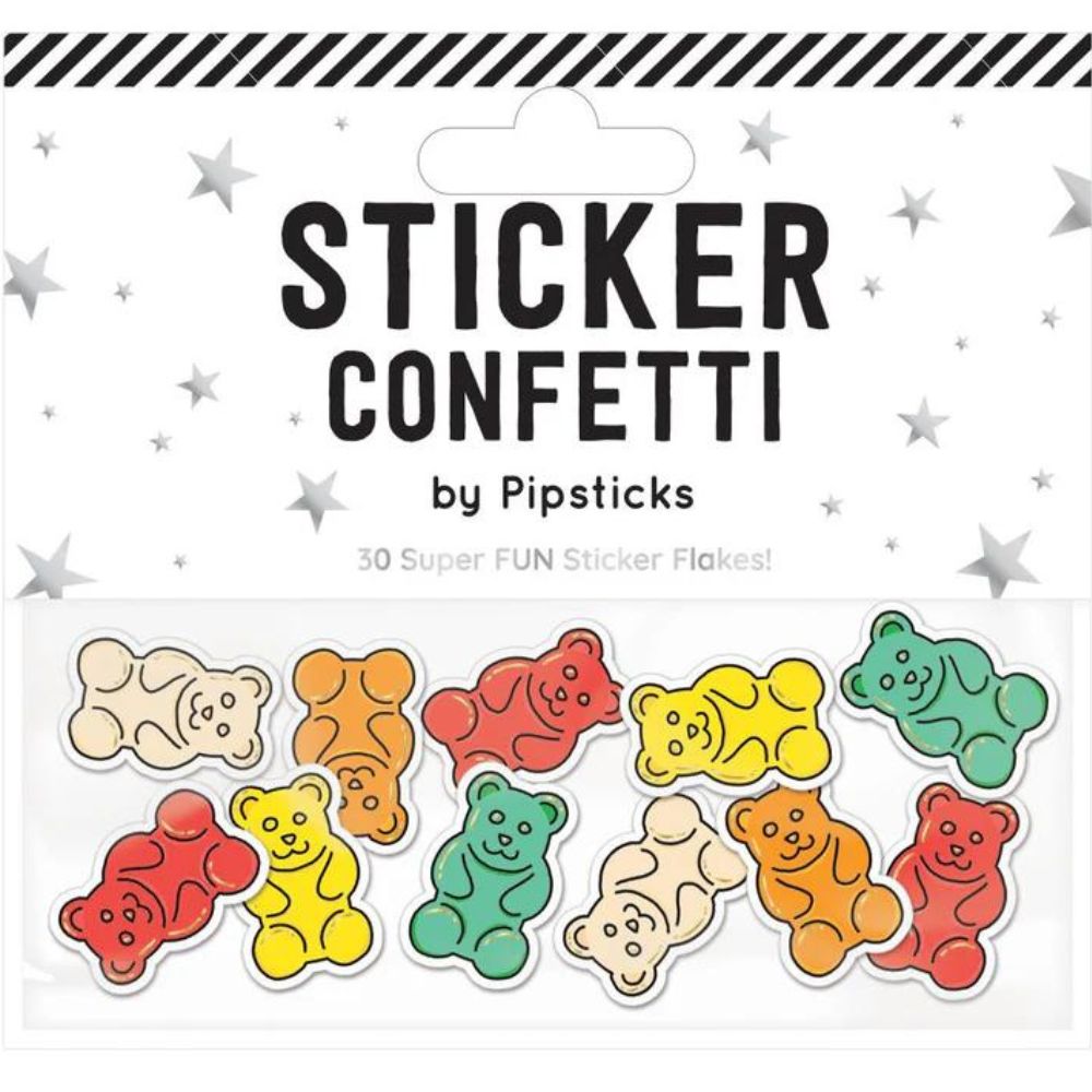 Yummy Gummy Sticker Confetti - Confetti Sticker Pack By PipSticks ...