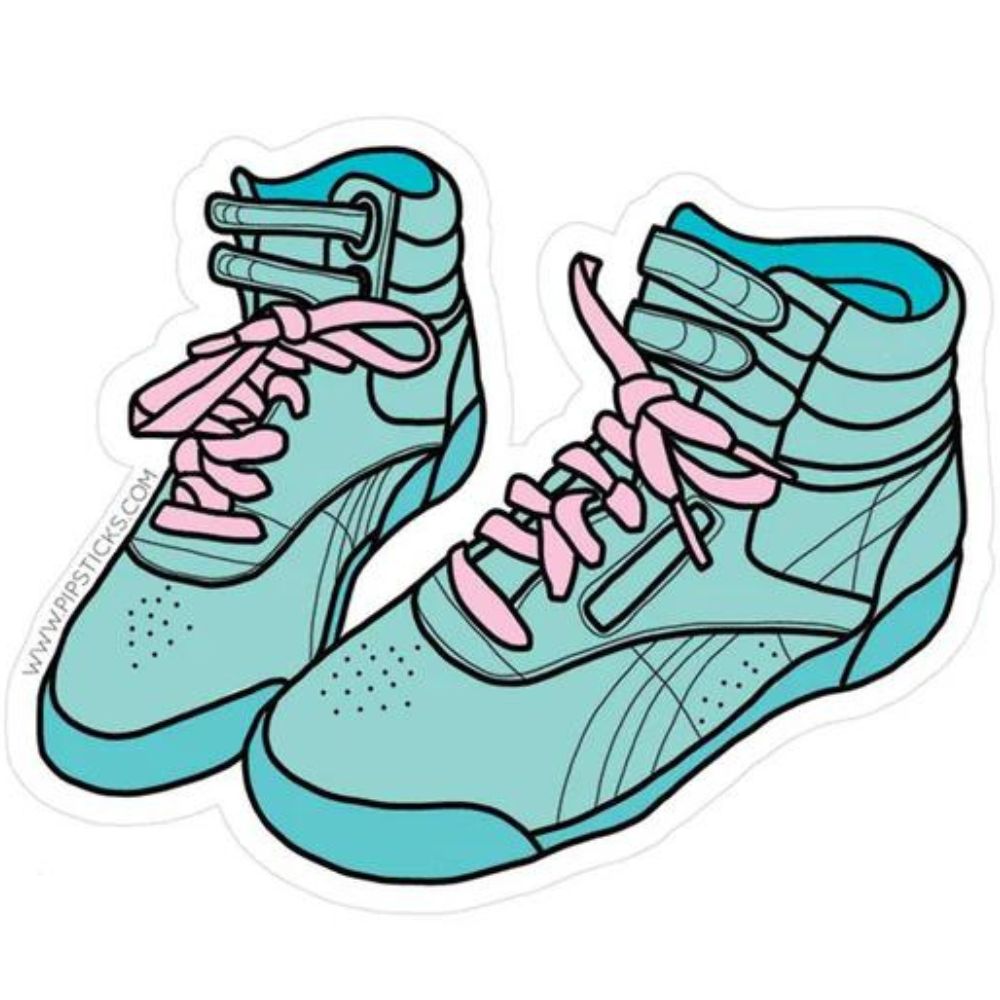 High Tops Vinyl Sticker By PipSticks - RetroFestive.ca