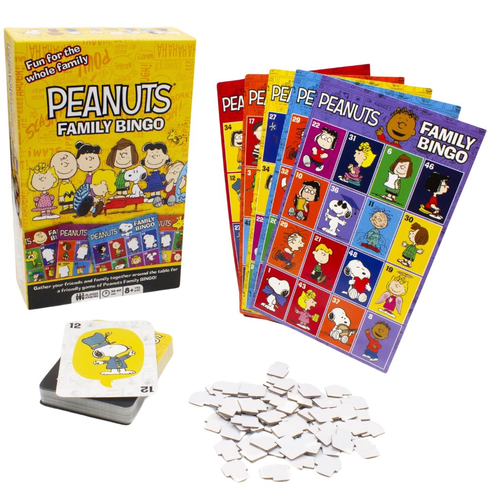 Peanuts Family Bingo Game - RetroFestive.ca