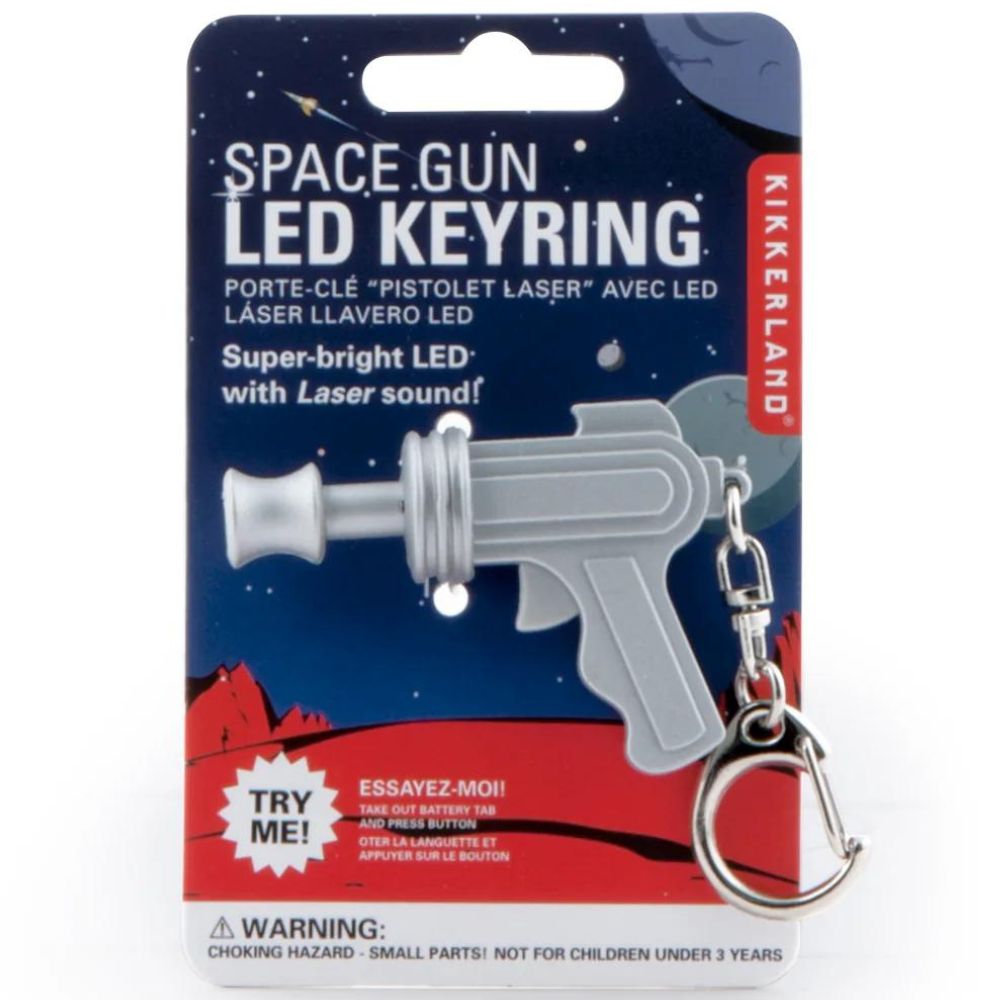 Space Gun LED Keychain - RetroFestive.ca