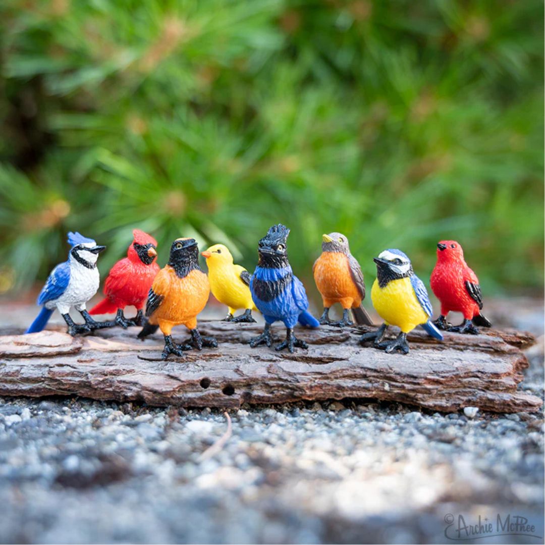Collection of Mini Garden Birds - RetroFestive.ca