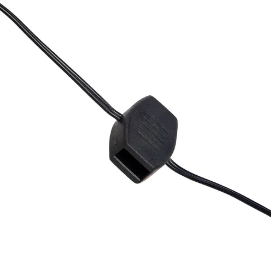 USB PowerConnect Extension Cord with BLACK Wire & 6 Dual USB Ports (12 ...
