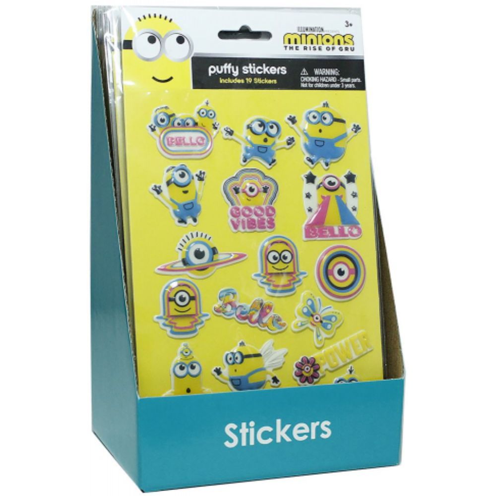 Minions Puffy Sticker Sheet - RetroFestive.ca