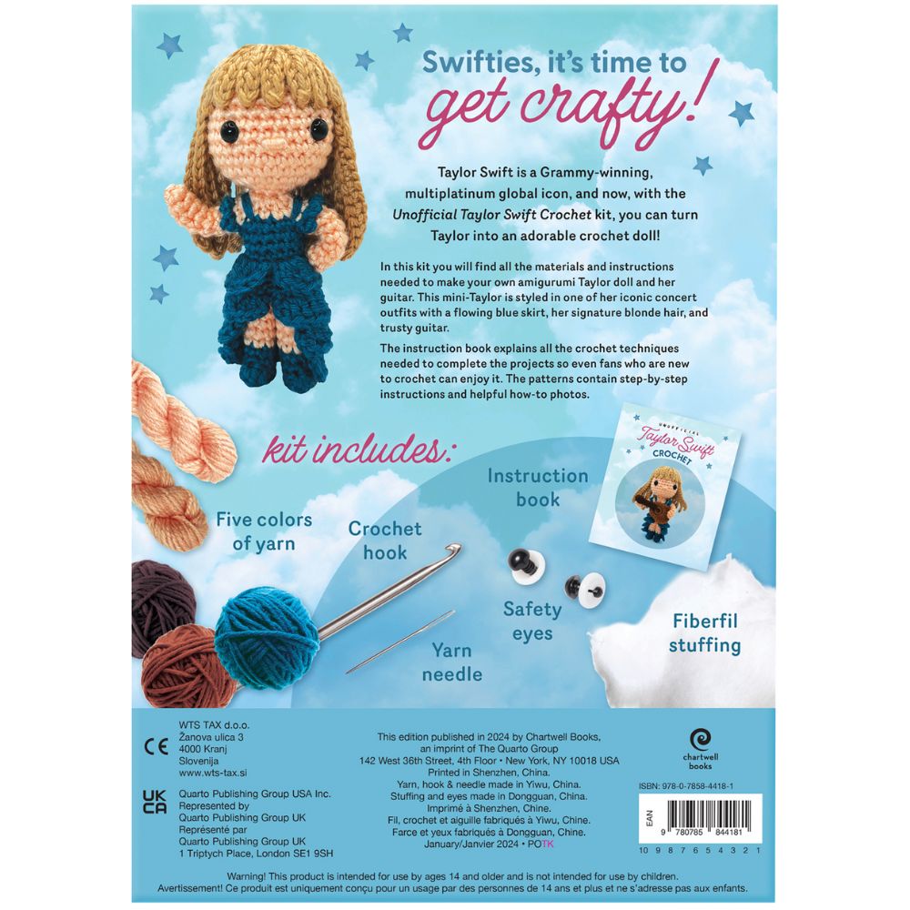 Unofficial Taylor Swift Crochet Kit - RetroFestive.ca