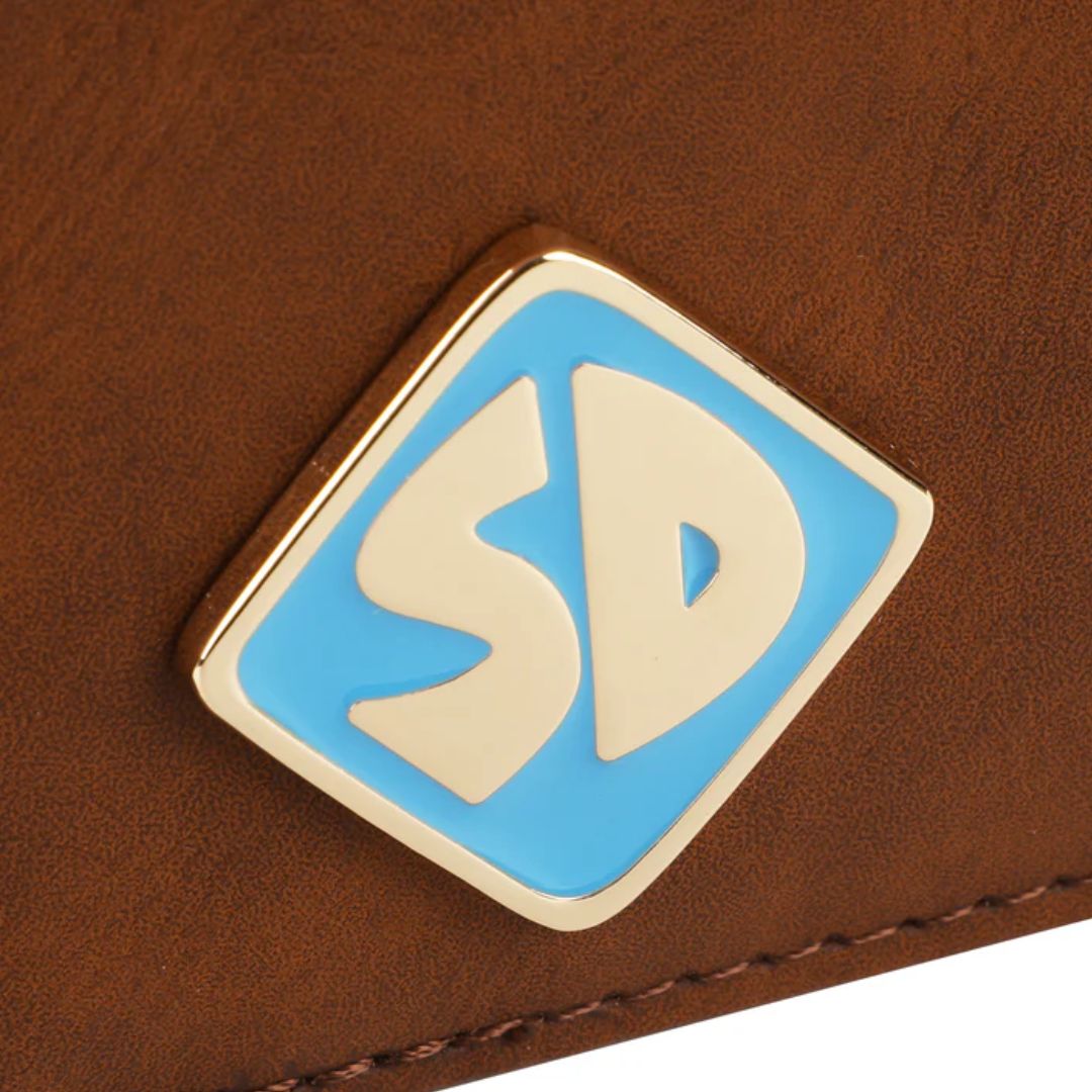 Scooby Doo Blue and Brown Logo Bi-Fold Wallet - RetroFestive.ca