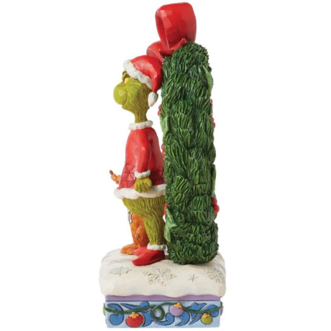 Grinch and Max with Wreath Figure by Jim Shore - RetroFestive.ca