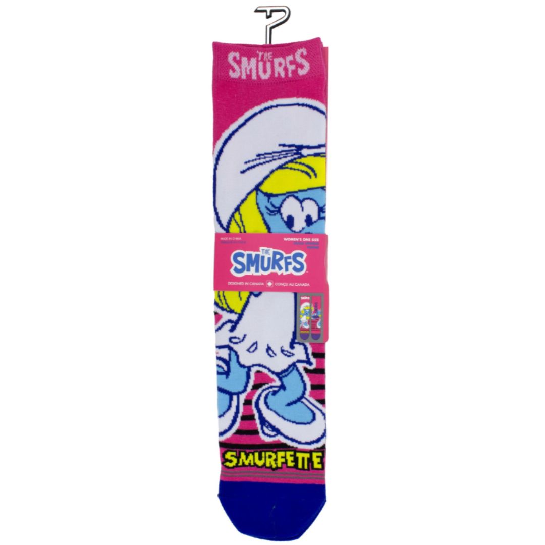 The Smurfs Crew Socks - Smurfette - RetroFestive.ca