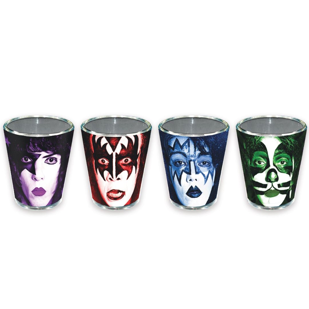 KISS Shot Glass 4-Pack - RetroFestive.ca