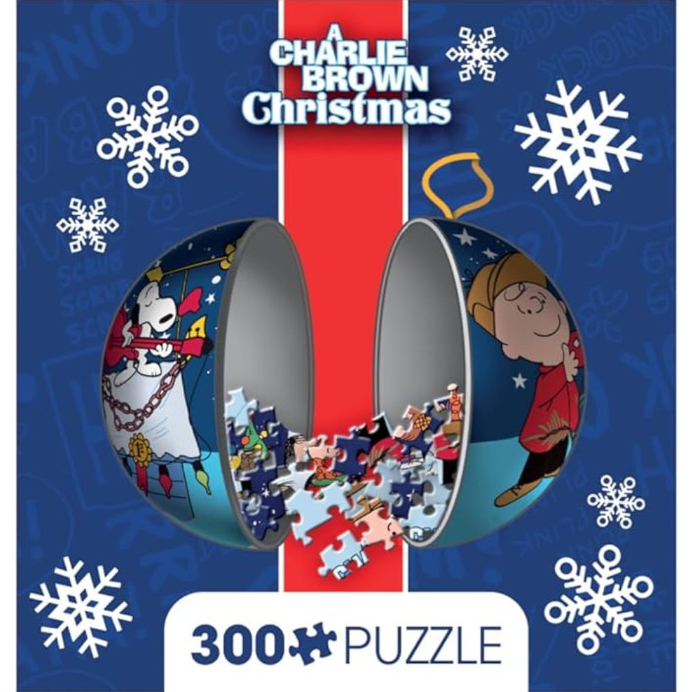 A Charlie Brown Christmas Jigsaw Puzzle in Ornament Ball - RetroFestive.ca