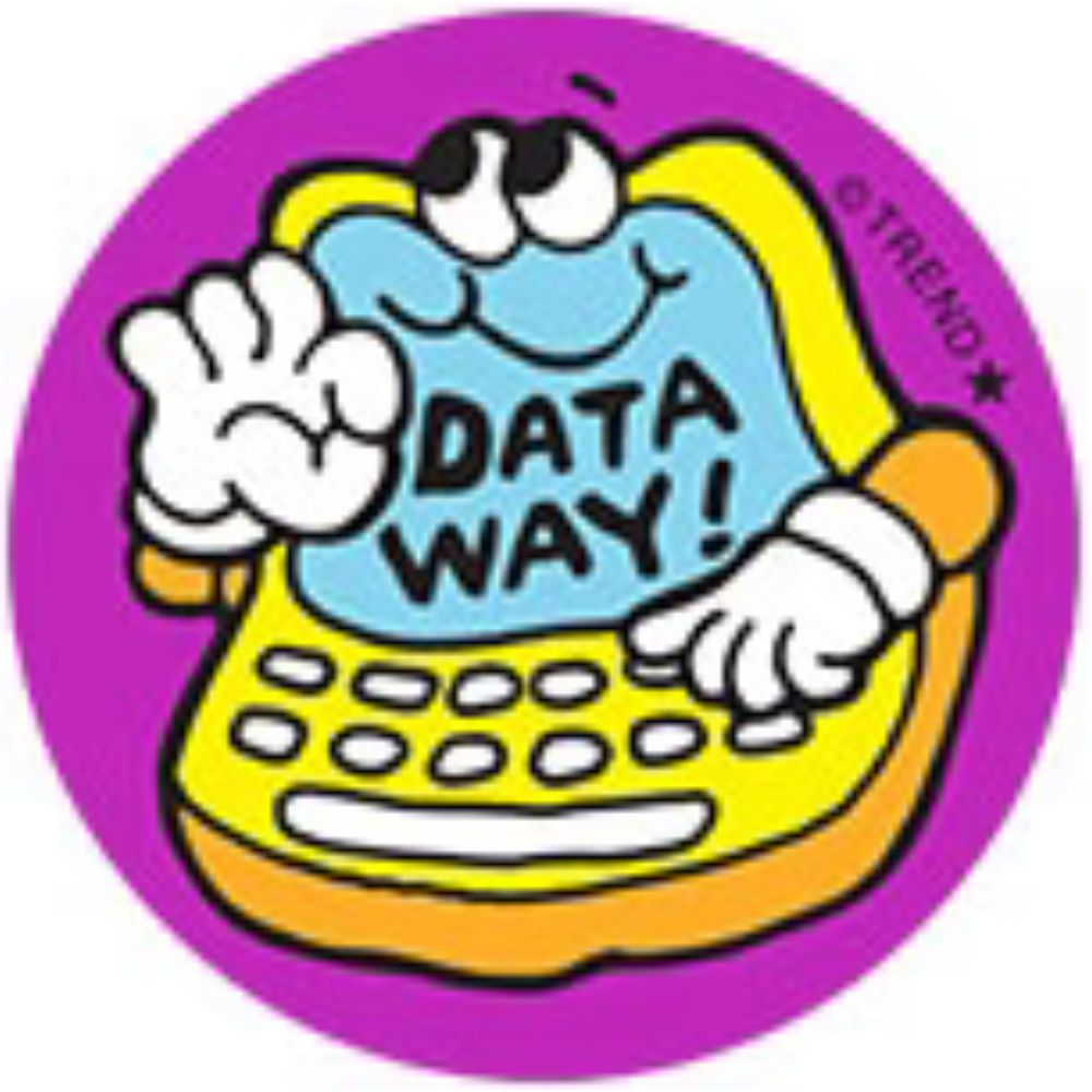 Data Way! - Computer Scent Retro Scratch 'n Sniff Stickers ...