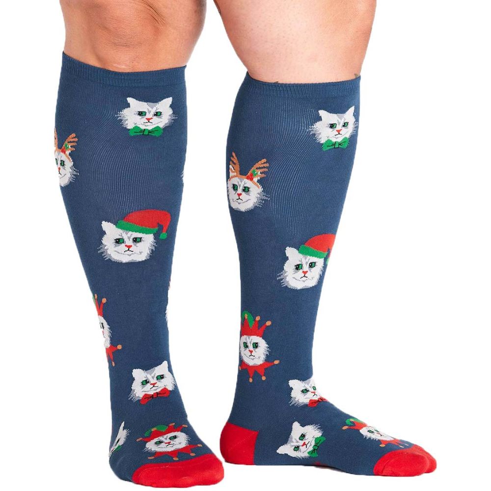 Santa Claws Women's Knee High Socks by Sock It To Me - RetroFestive.ca