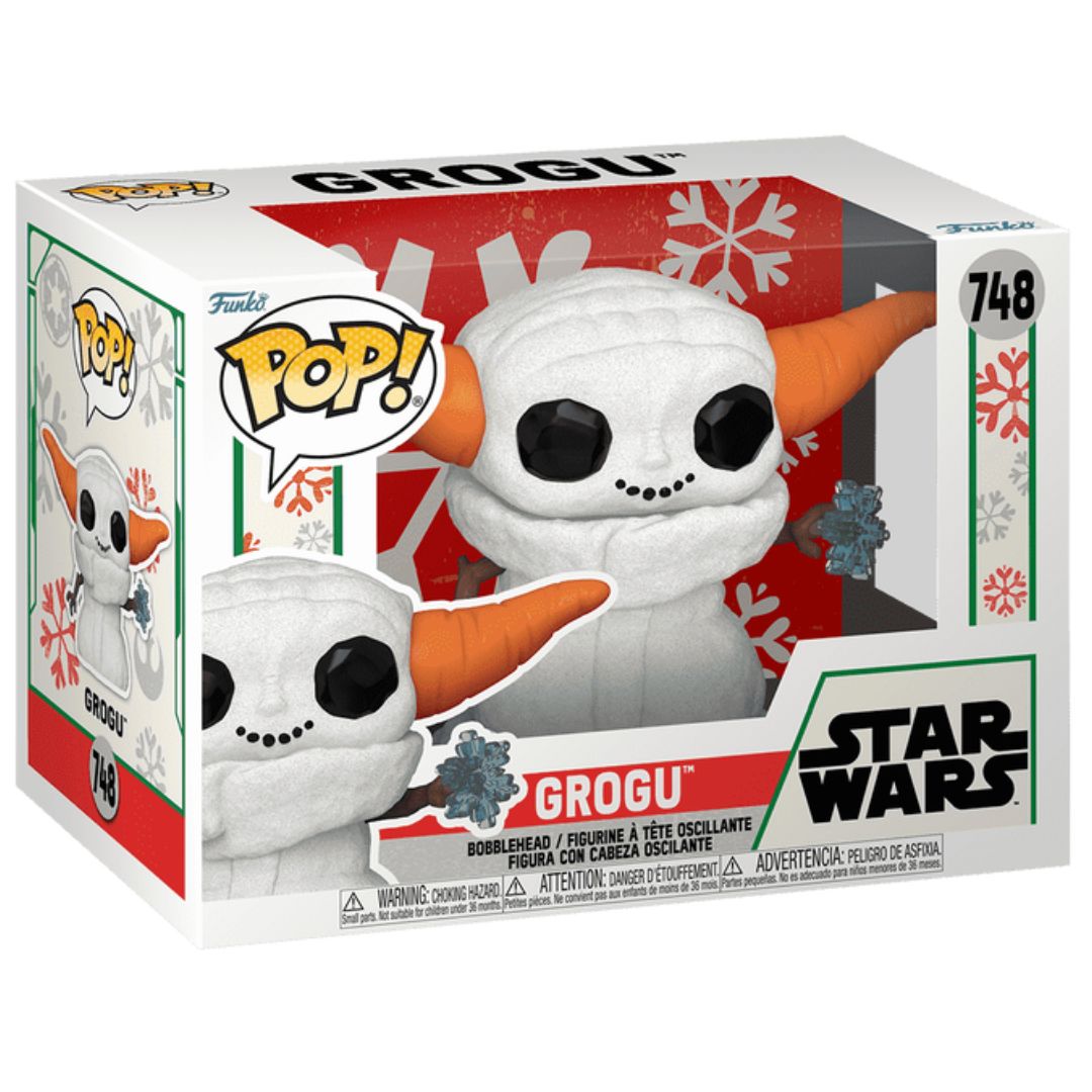 Pop! Star Wars: Holiday Grogu as Snowman - RetroFestive.ca