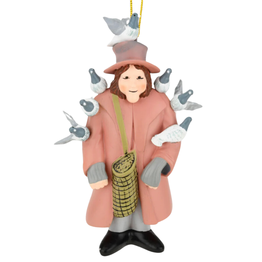 Pigeon Lady Ornament Canada | RetroFestive.ca