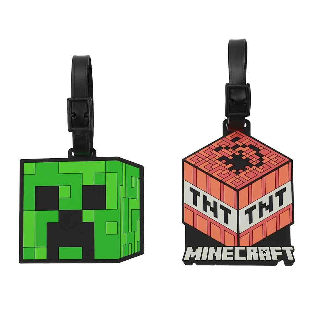 Minecraft - Molded Rubber Luggage Tag 2 Pack Canada | RetroFestive.ca