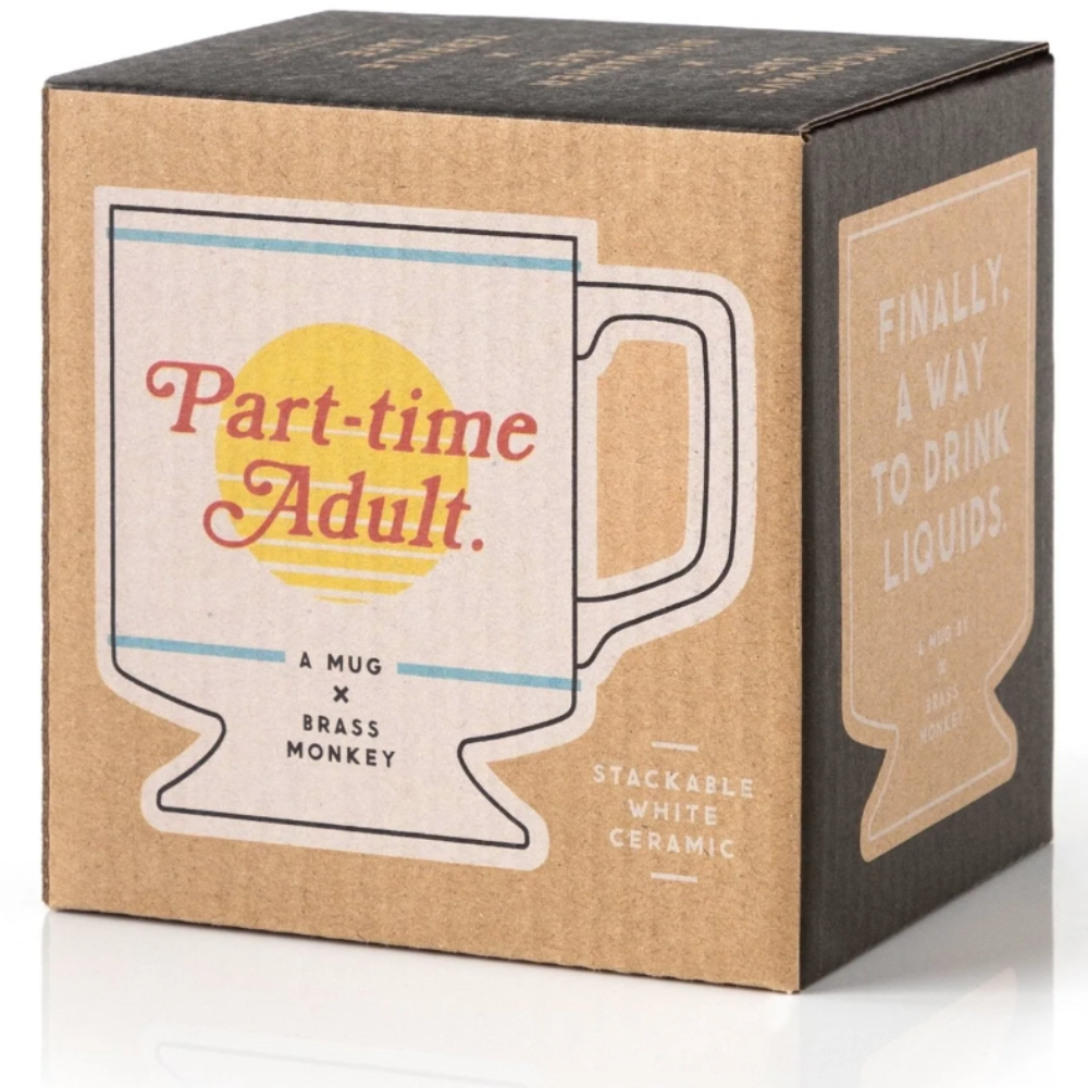 Part-time Adult Ceramic Mug Canada | RetroFestive.ca