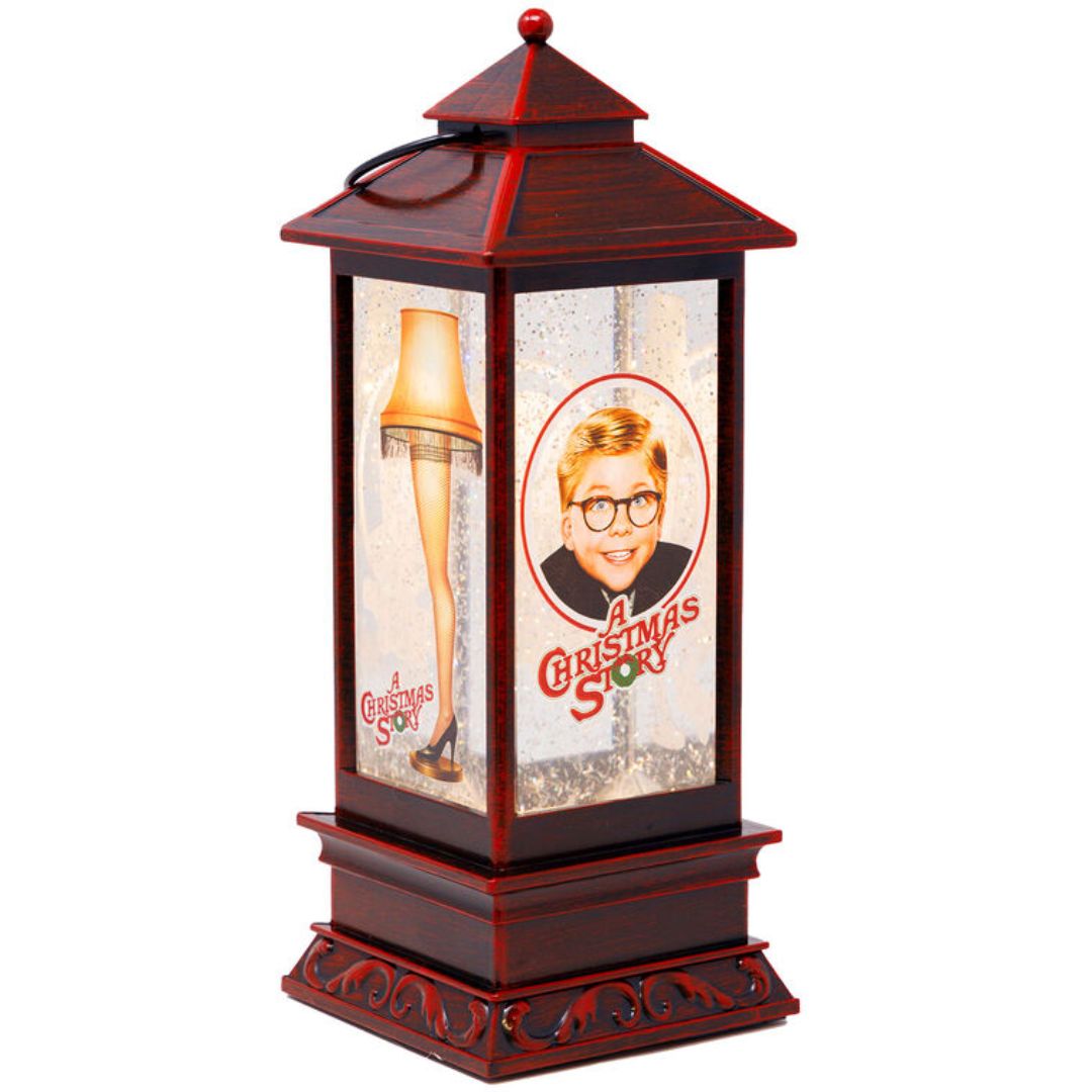 A Christmas Story Leg Lamp LED Glitter Lantern - RetroFestive.ca