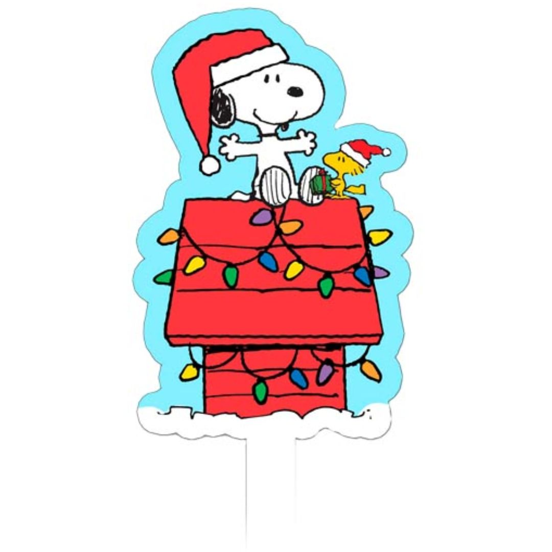 Peanuts Snoopy Christmas Yard Sign - RetroFestive.ca