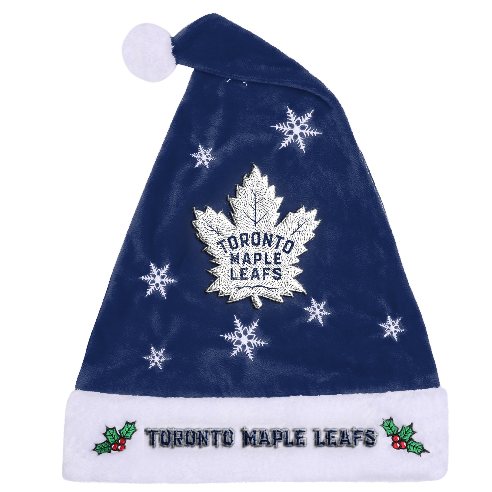 Toronto Maple Leafs Colourblock NHL Santa Hat Canada | RetroFestive.ca