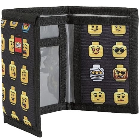 Lego Minifigure Heads Tri-Fold Wallet - RetroFestive.ca