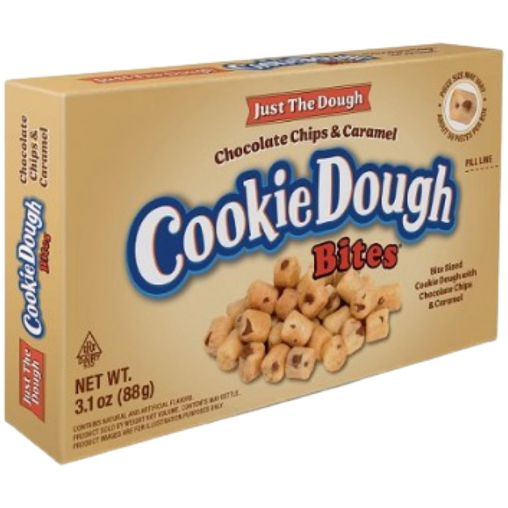 Chocolate Chips & Caramel Cookie Dough Bites Theatre Box - RetroFestive.ca