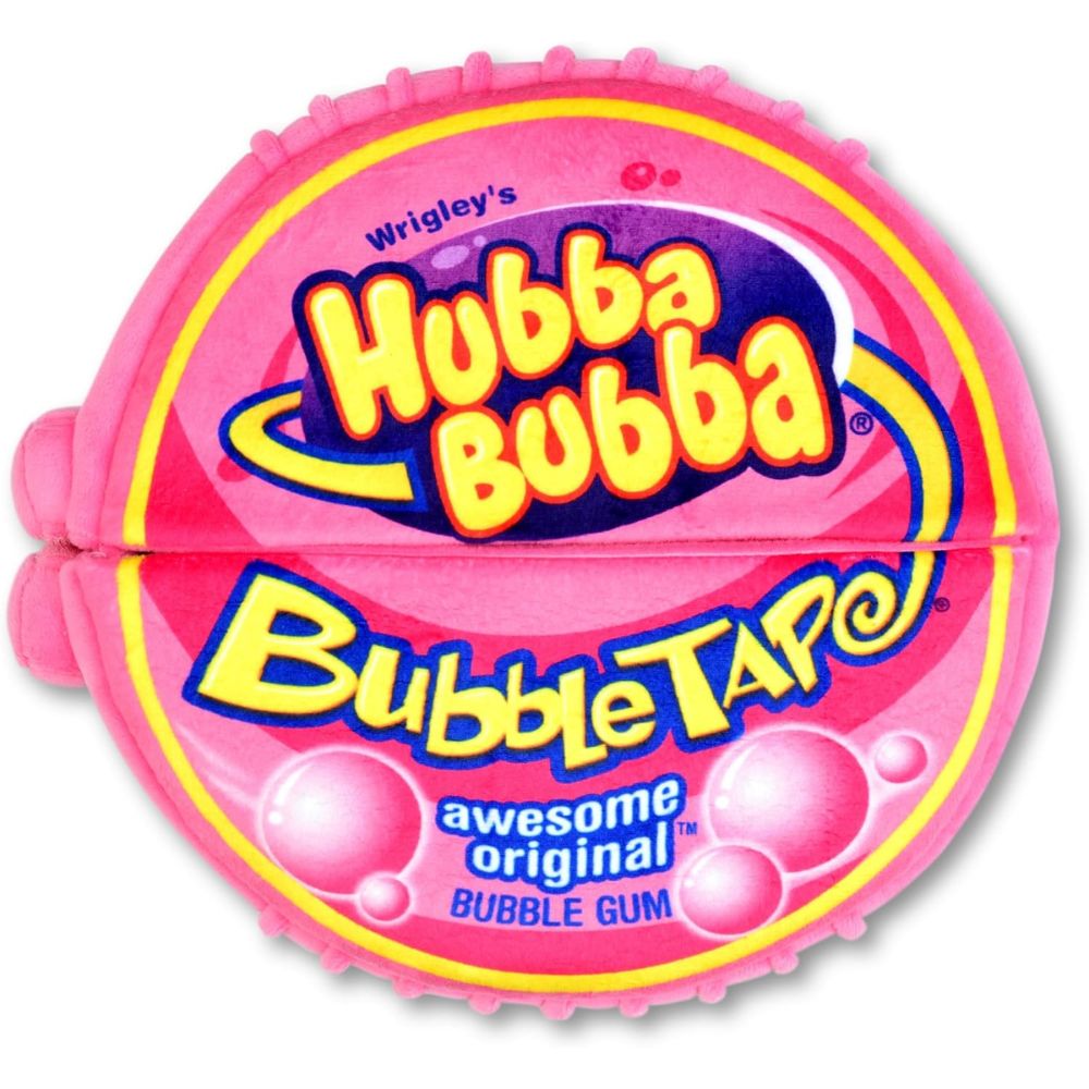 Hubba Bubba Bubble Tape Packaging Plush Pillow with Removeable Piece