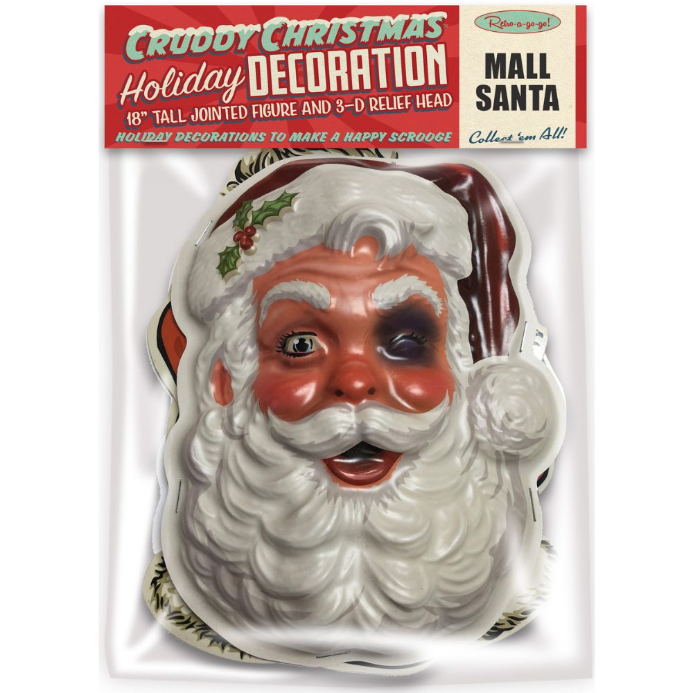 Cruddy Christmas Mall Santa Mini Monster Decoration - RetroFestive.ca