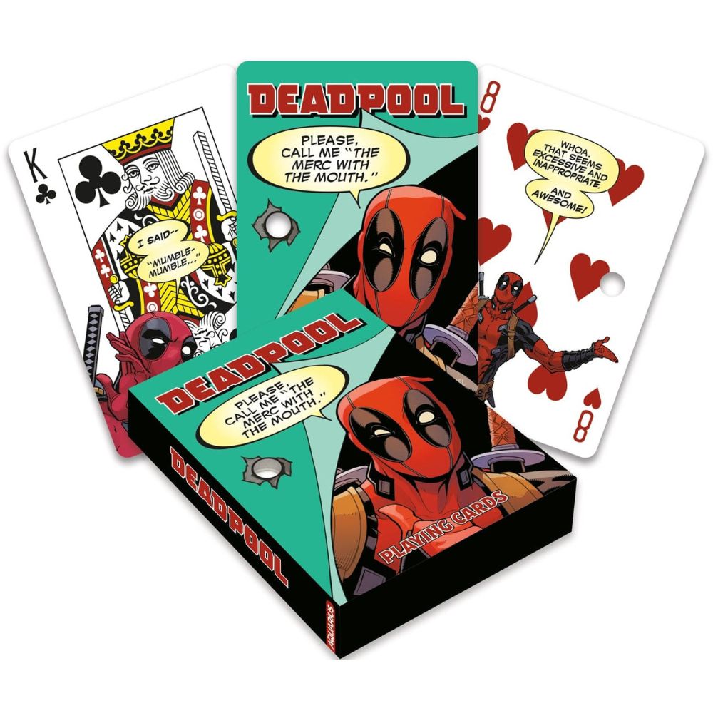 Marvel Deadpool Quotes Playing Cards - RetroFestive.ca