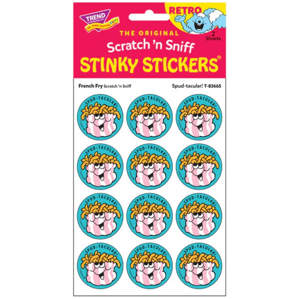 Spud-Tacular! - French Fry Scent Retro Scratch 'n Sniff Stinky Stickers ...