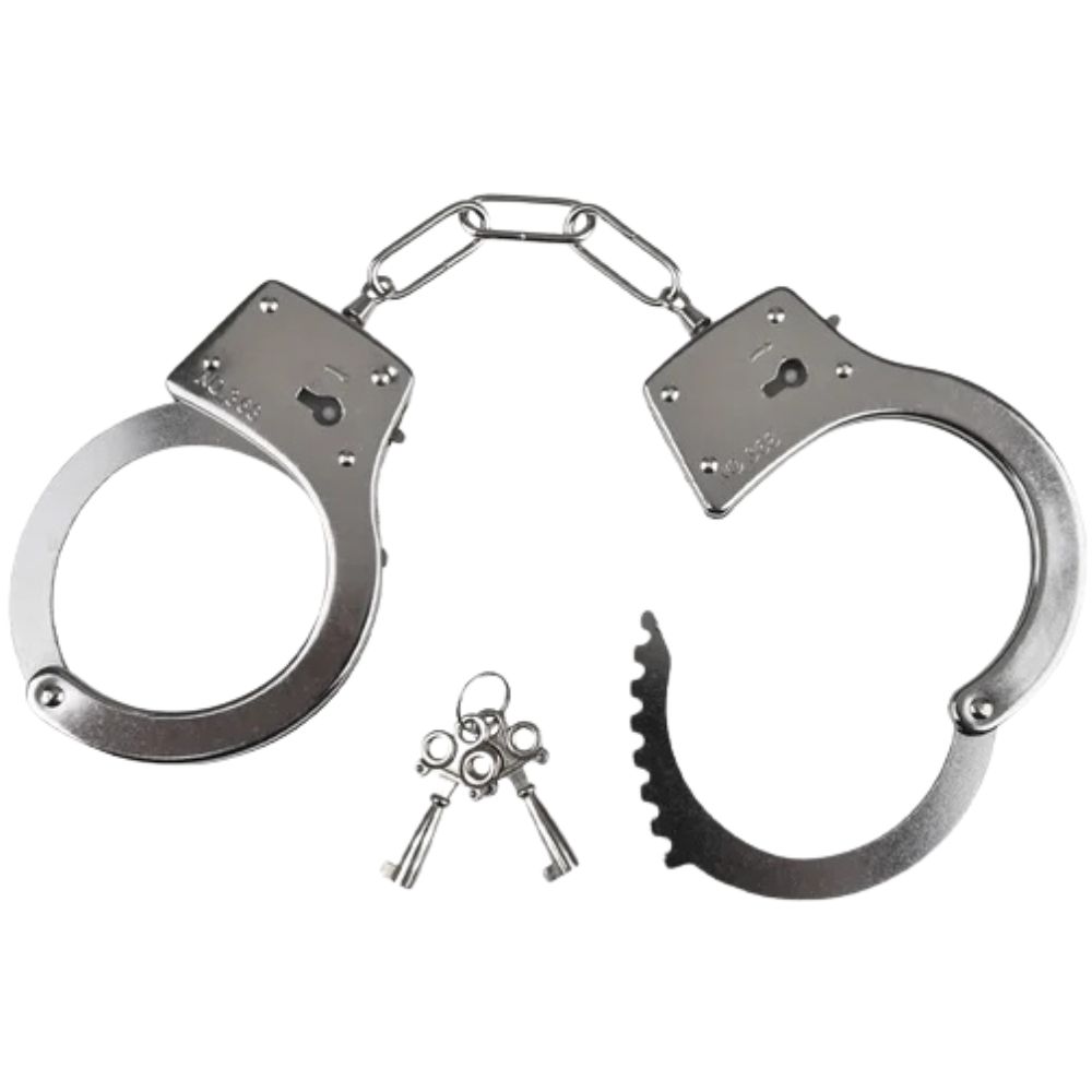 Die-Cast Metal Handcuffs - RetroFestive.ca