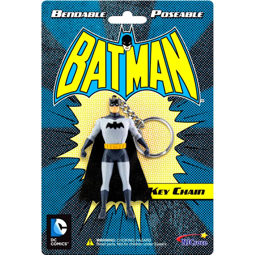 Retro Batman Bendable Keychain - RetroFestive.ca