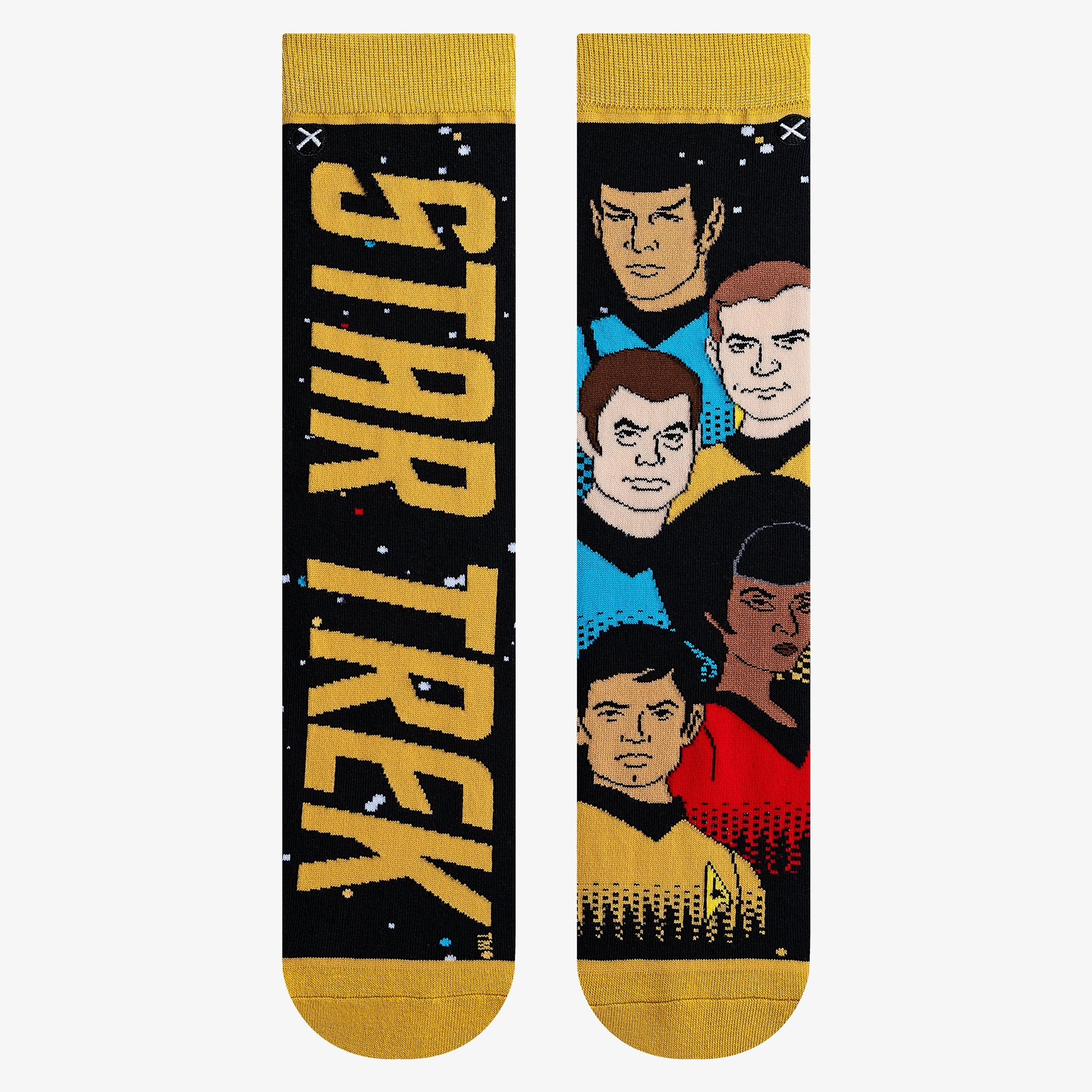 Star Trek Split Design Crew Socks by Odd Sox - RetroFestive.ca