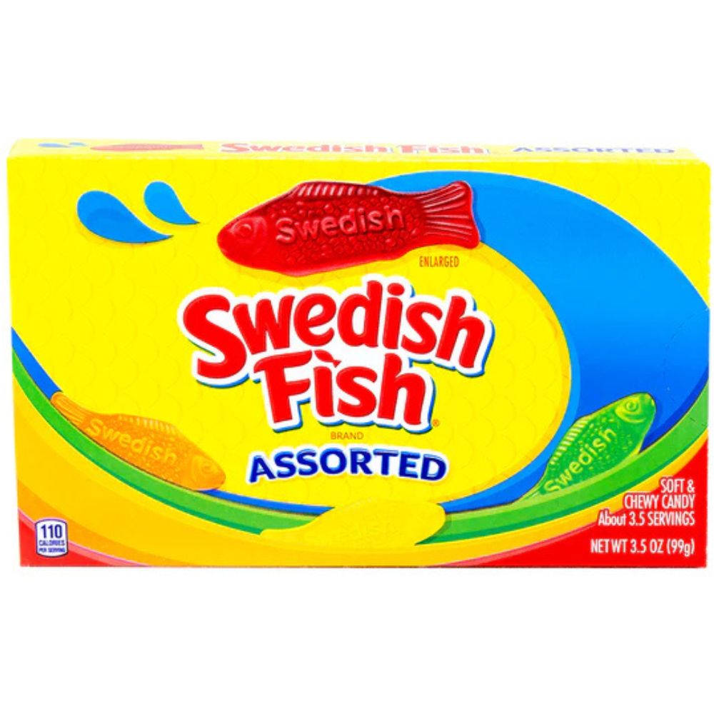 Swedish Fish Assorted Flavours Theatre Box - RetroFestive.ca
