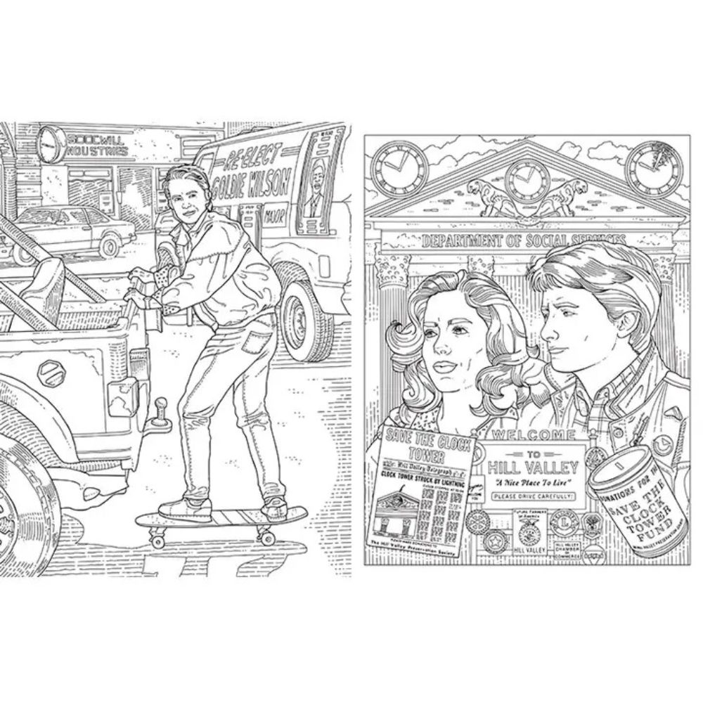 Back To the Future: the Official Colouring Book - RetroFestive.ca