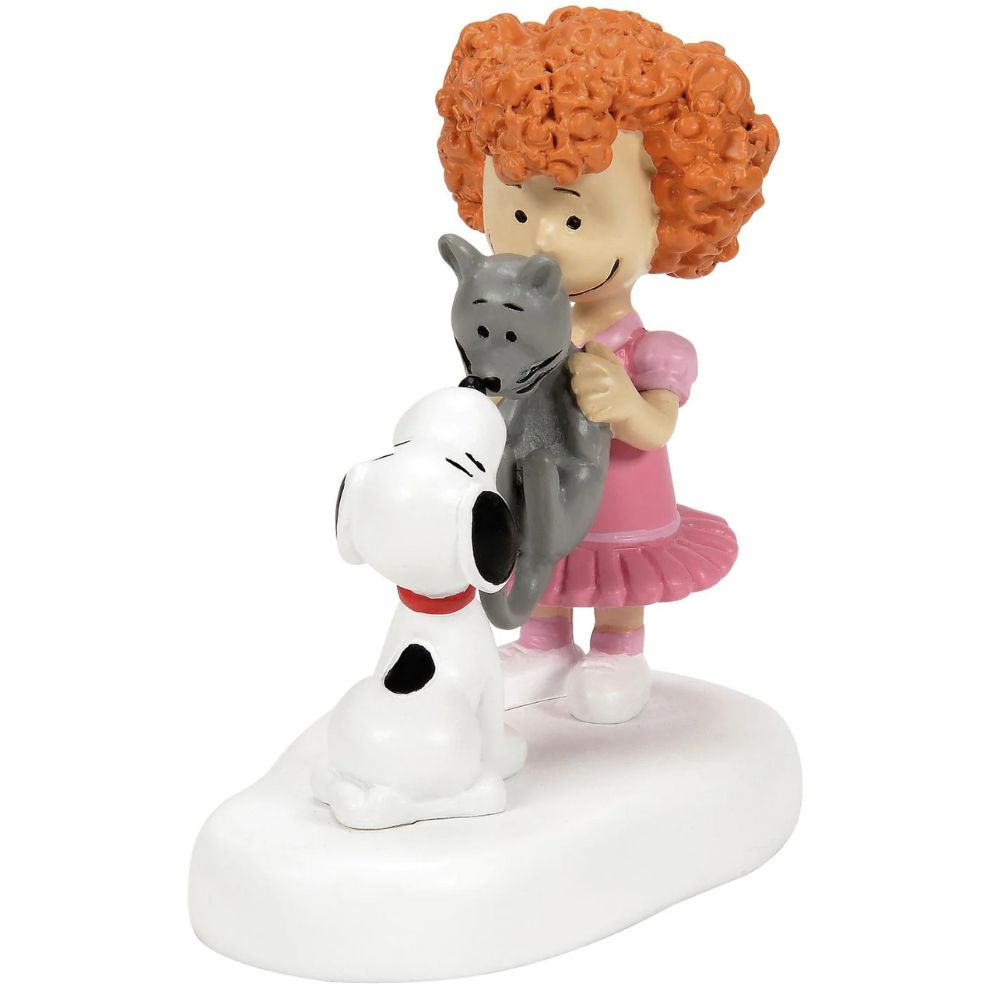 Frieda and Faron Meet Snoopy - Department 56 Peanuts Village ...