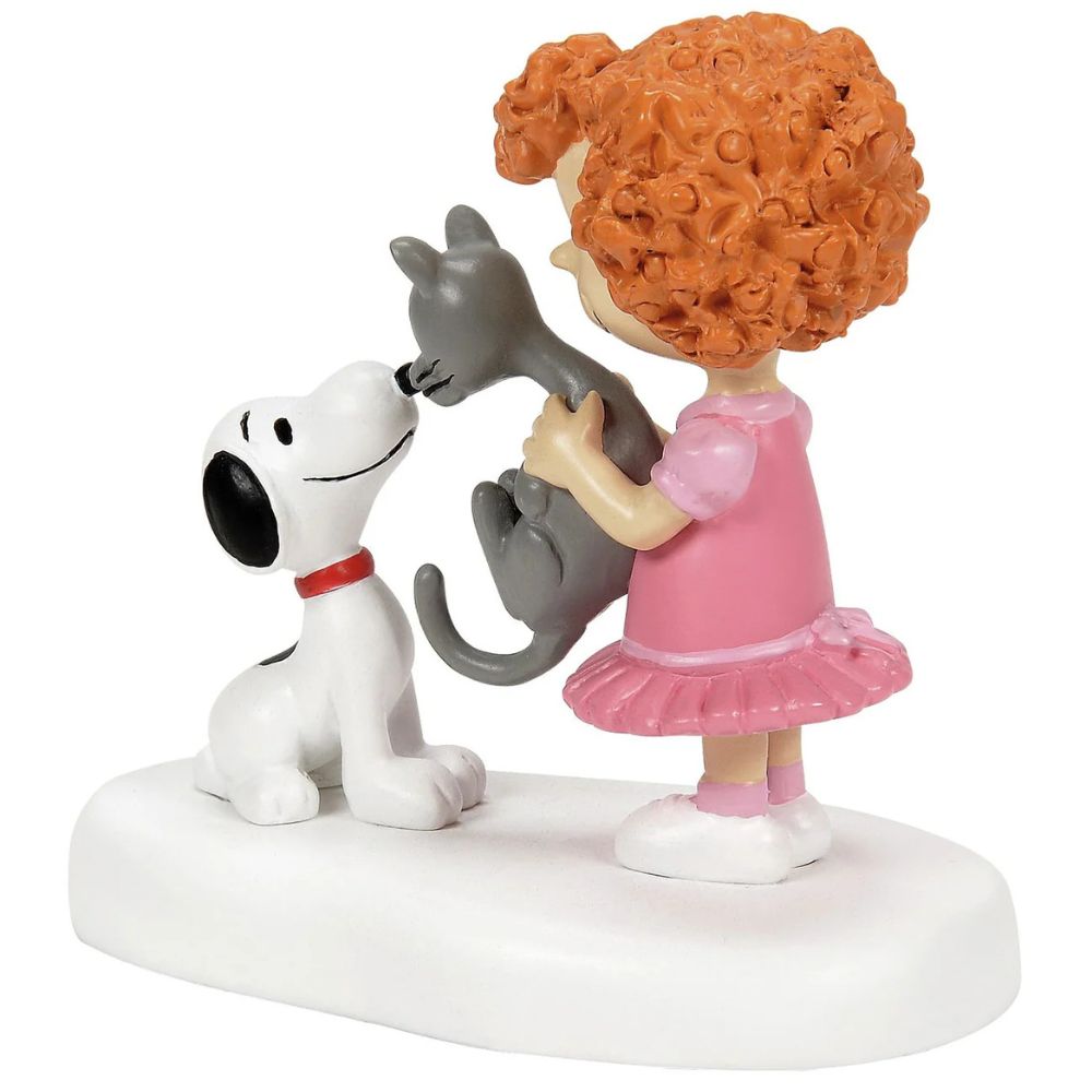 Frieda and Faron Meet Snoopy - Department 56 Peanuts Village ...