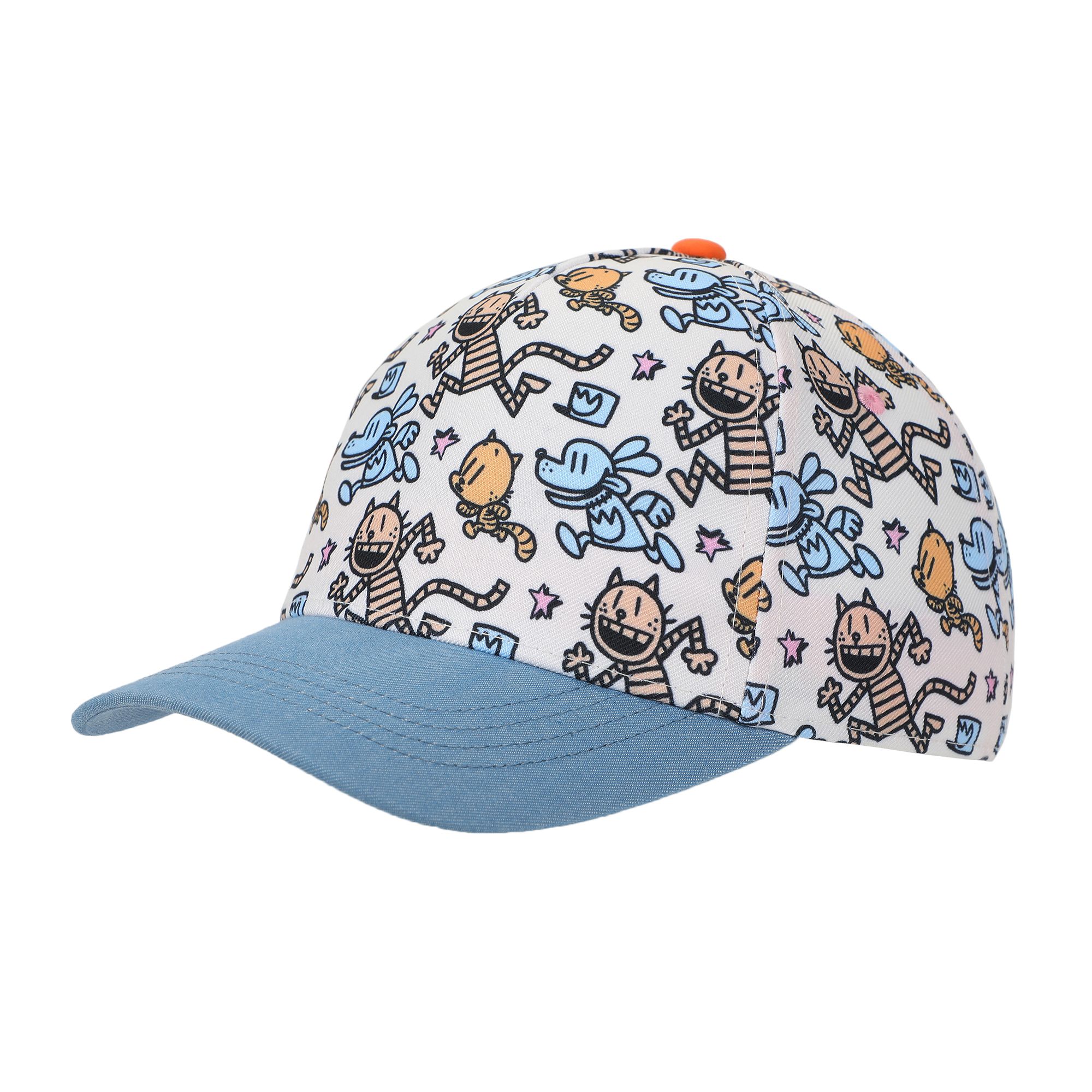 Dog Man AOP White Youth Snapback Cap | RetroFestive.ca