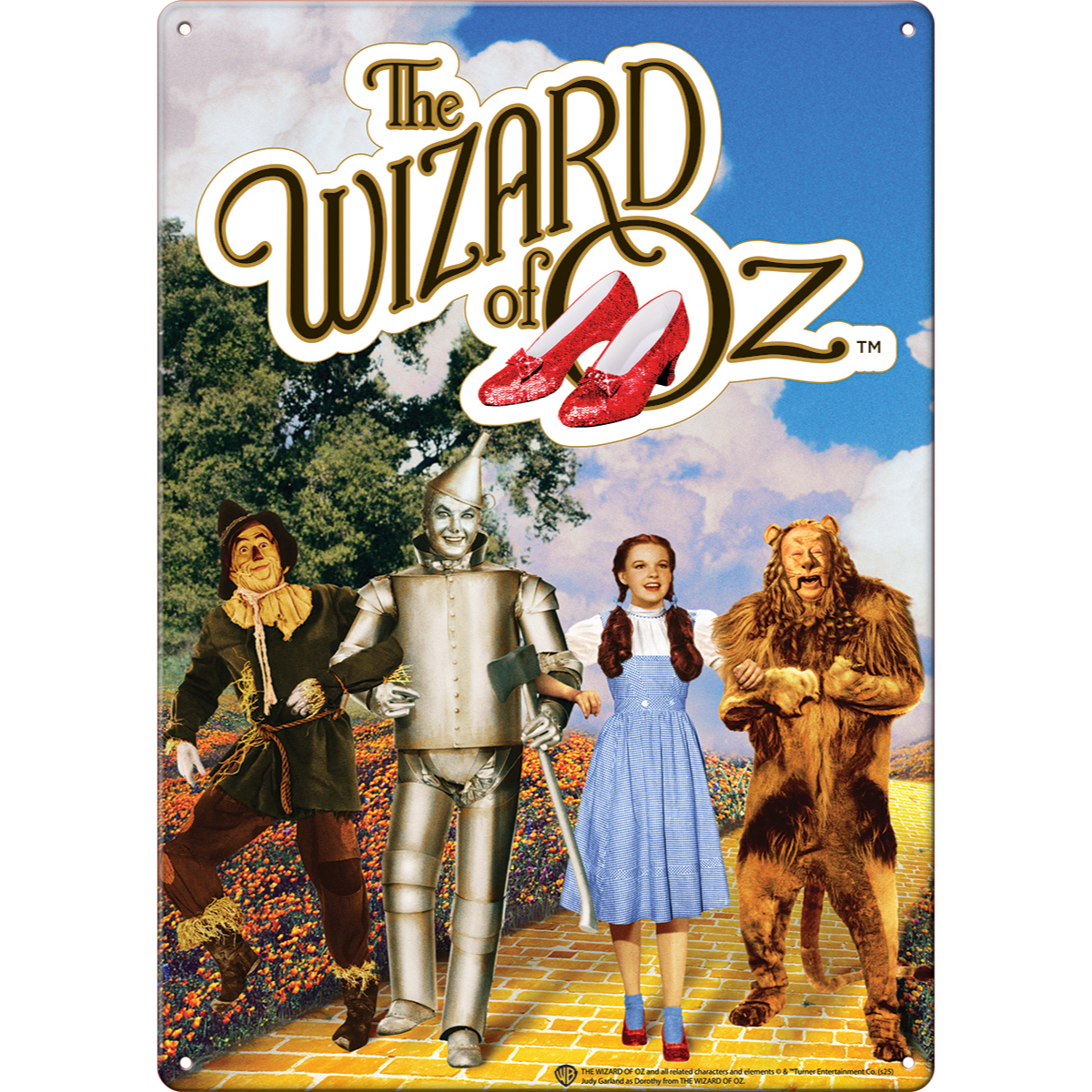 Wizard of Oz Yellow Brick Road Metal Sign