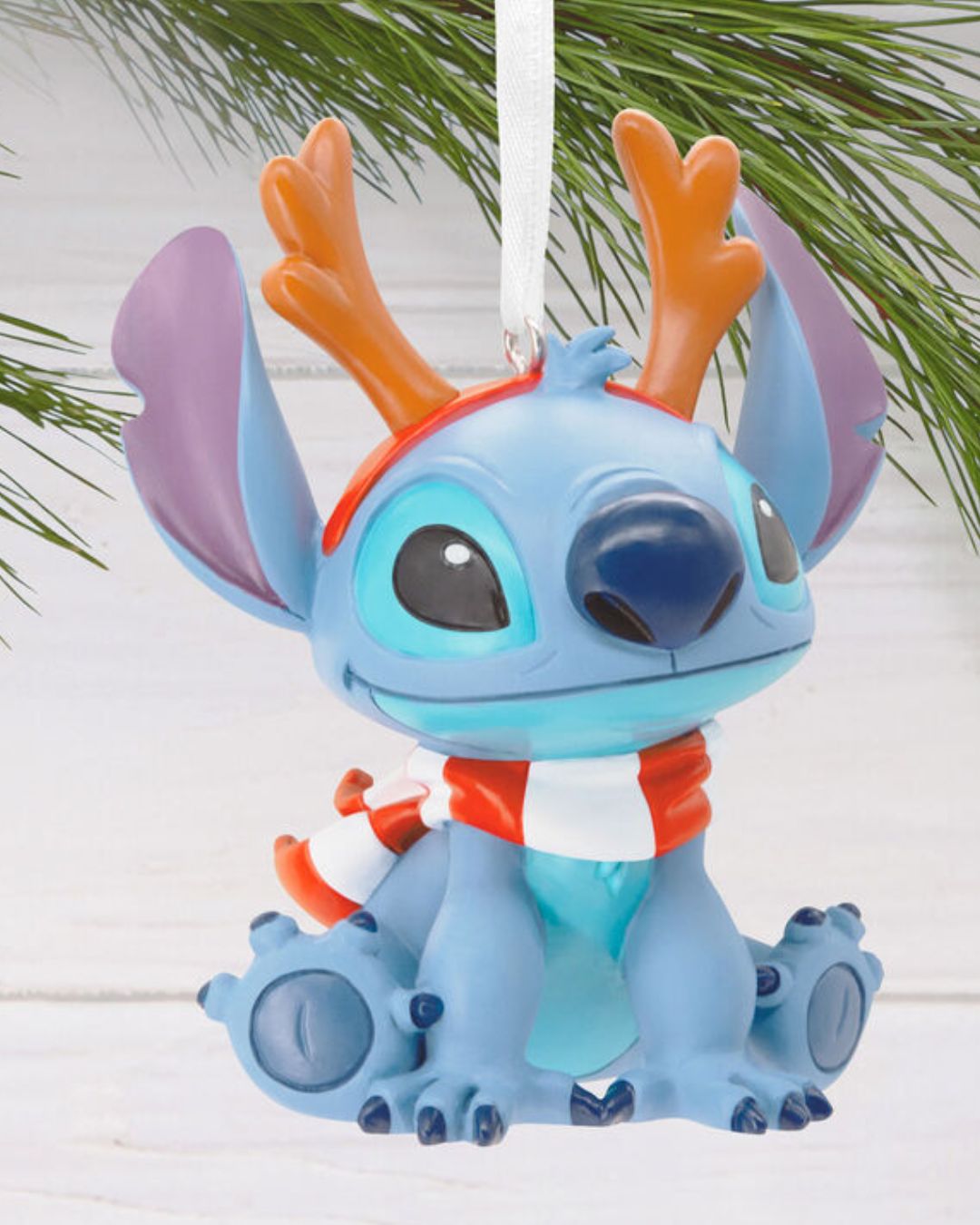 Disney Lilo and Stitch - Stitch Reindeer Ornament by Hallmark ...
