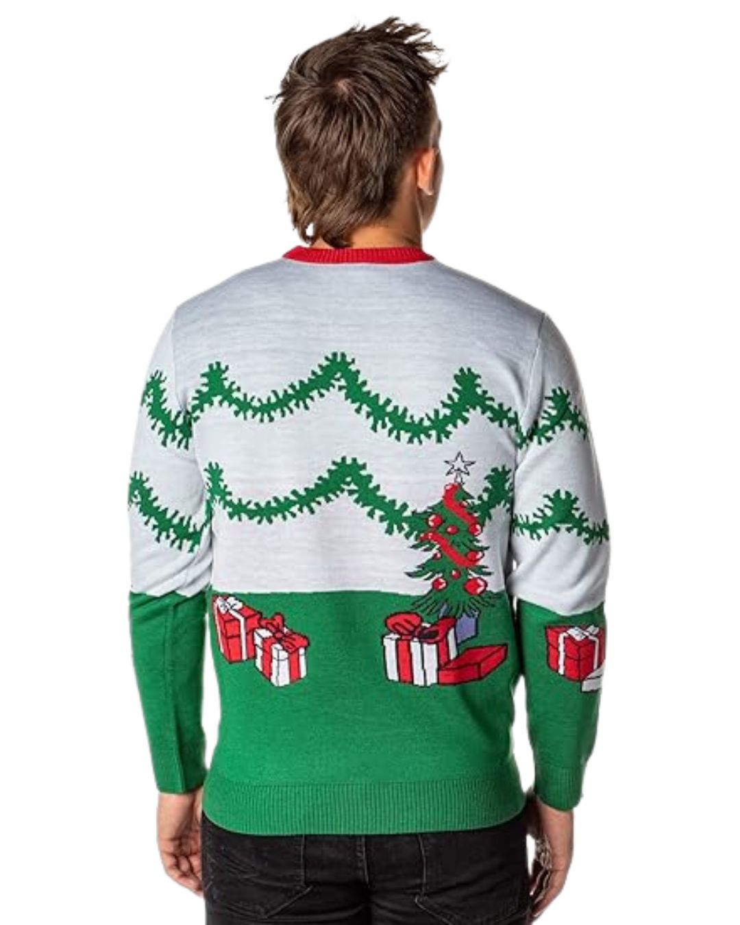 Tom and Jerry Surprise! Ugly Christmas Sweater - RetroFestive.ca