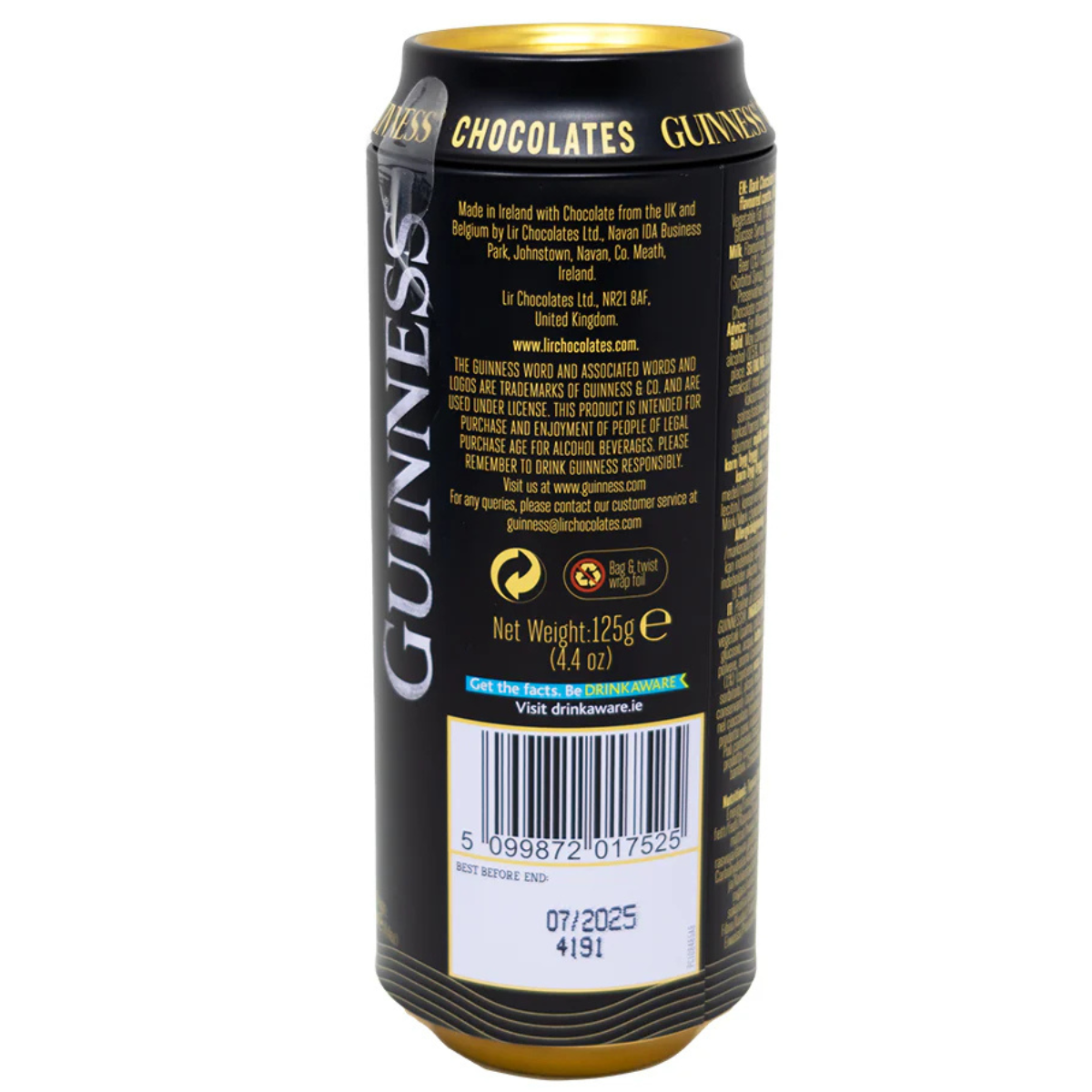 Guinness Chocolates Can (UK) 125g Canada | RetroFestive.ca