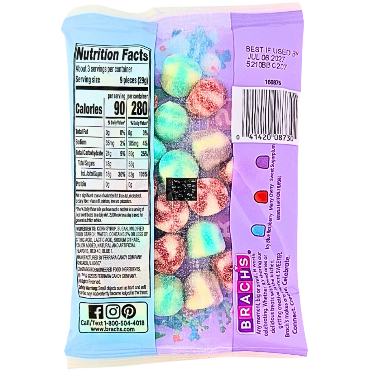 Brach's Swirled Gum Drops 3oz Canada | RetroFestive.ca