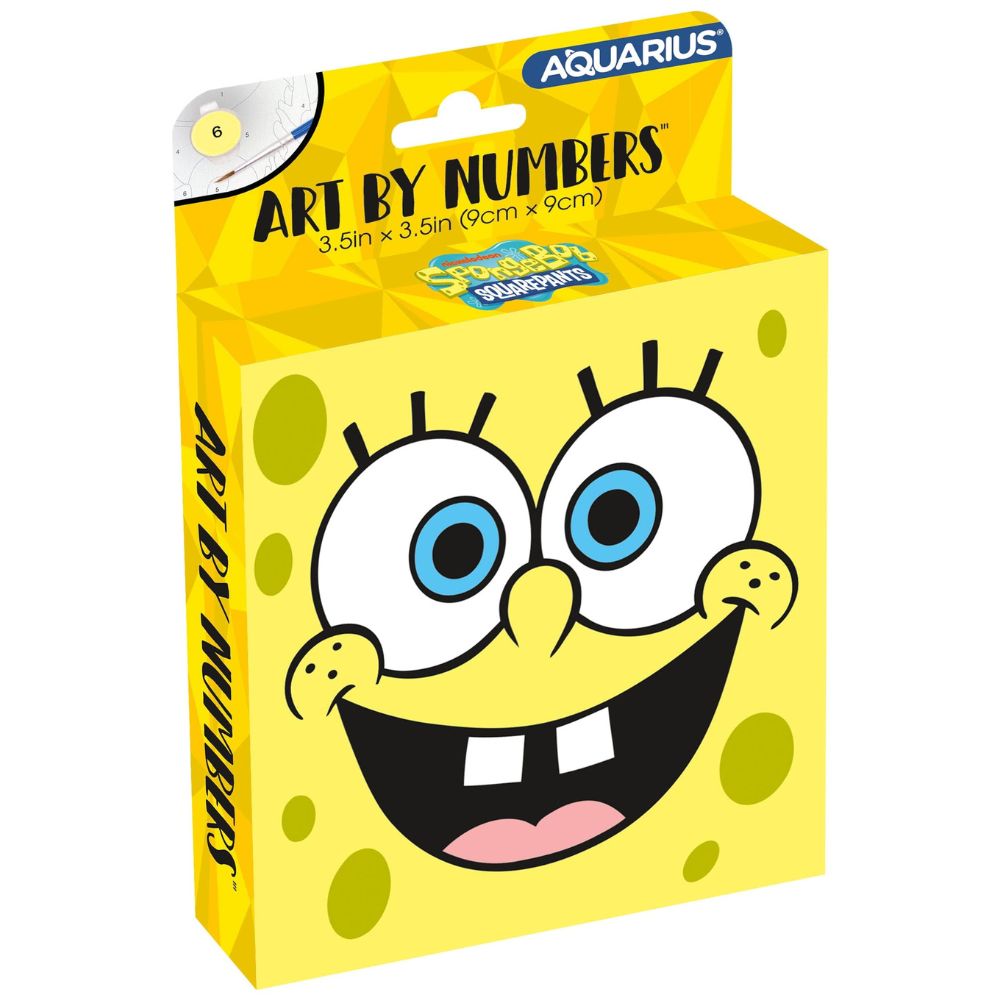 Micro Art by Numbers: Spongebob Squarepants Face - RetroFestive.ca