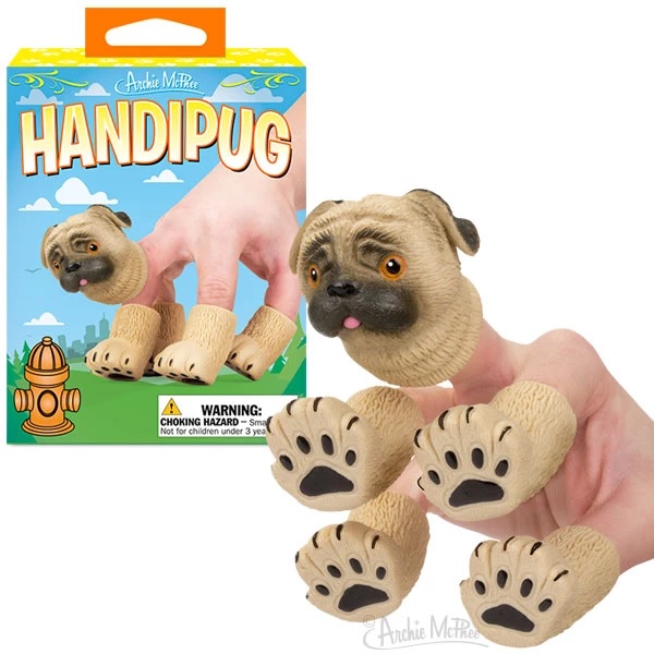 Handi-Pug Finger Puppets - RetroFestive.ca