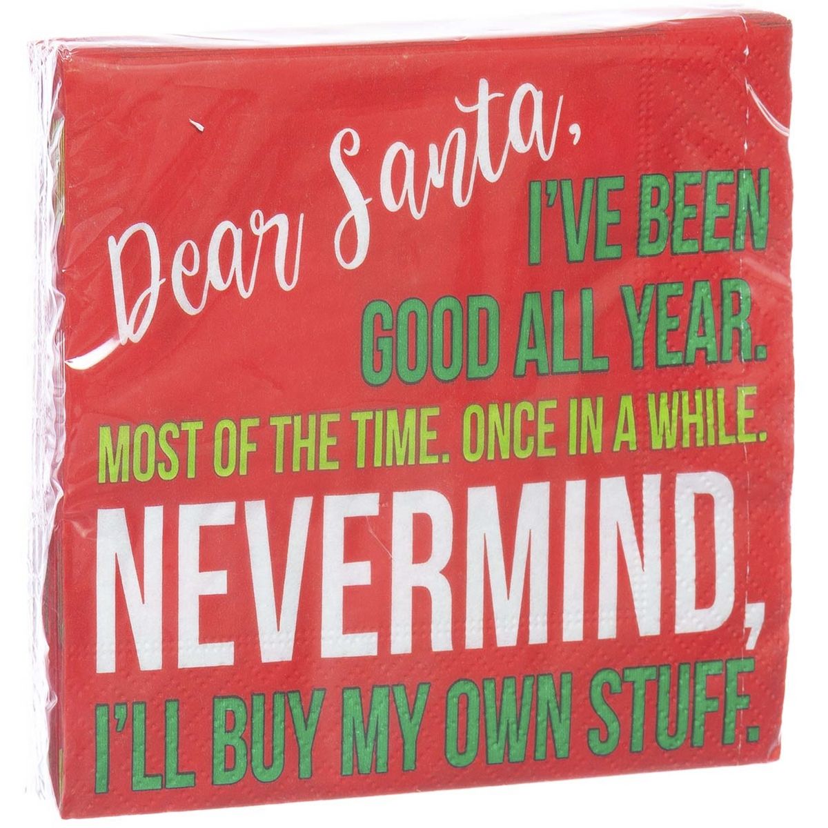 Dear Santa, I've Been Good Cocktail Napkins - RetroFestive.ca