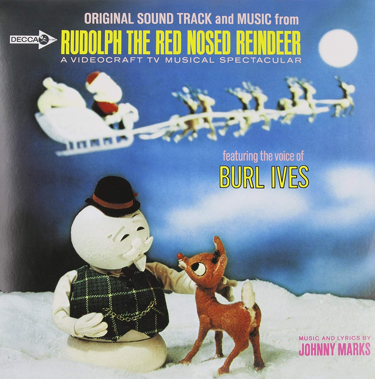 Rudolph The Red-Nosed Reindeer LP Vinyl Record with Burl Ives ...
